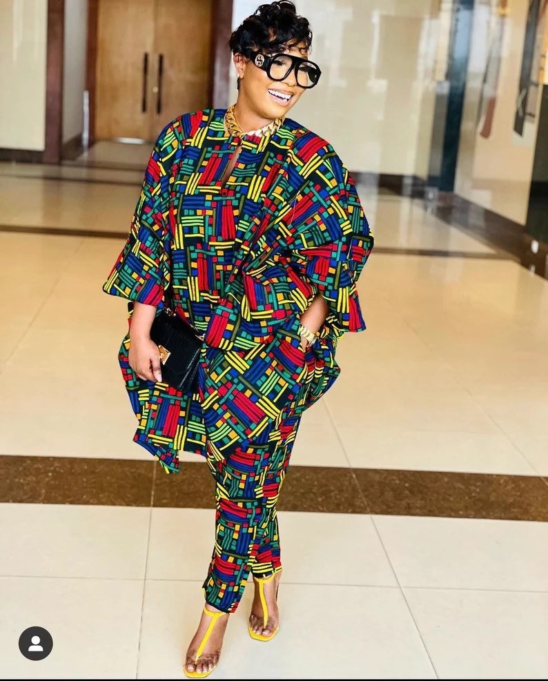 African 2 Piece Set, Ankara Co-ord, African Print 2 Piece African Pants ...