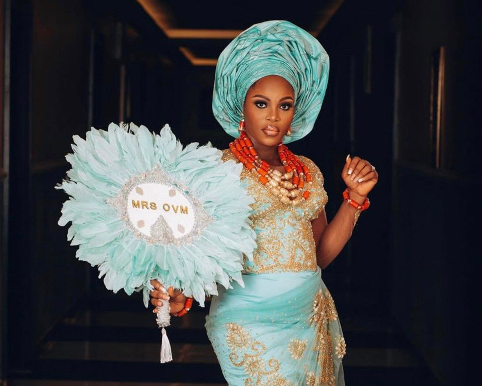 Customisable Feather Wedding Fan, Nigerian Wedding Hand Fan, Customised ...