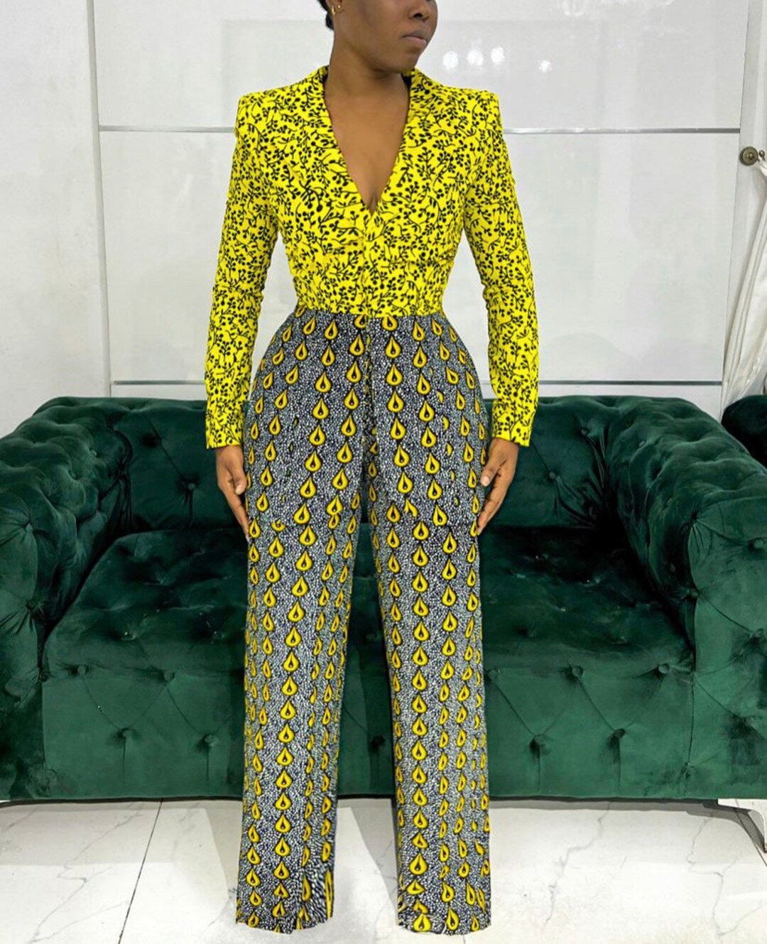 African Print 2 Piece Set, Ankara Co-ord, African Suit Set, African ...