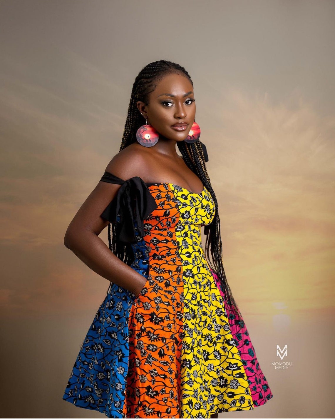 African Print Dress, Ankara Summer Dress, African Fashion, African ...