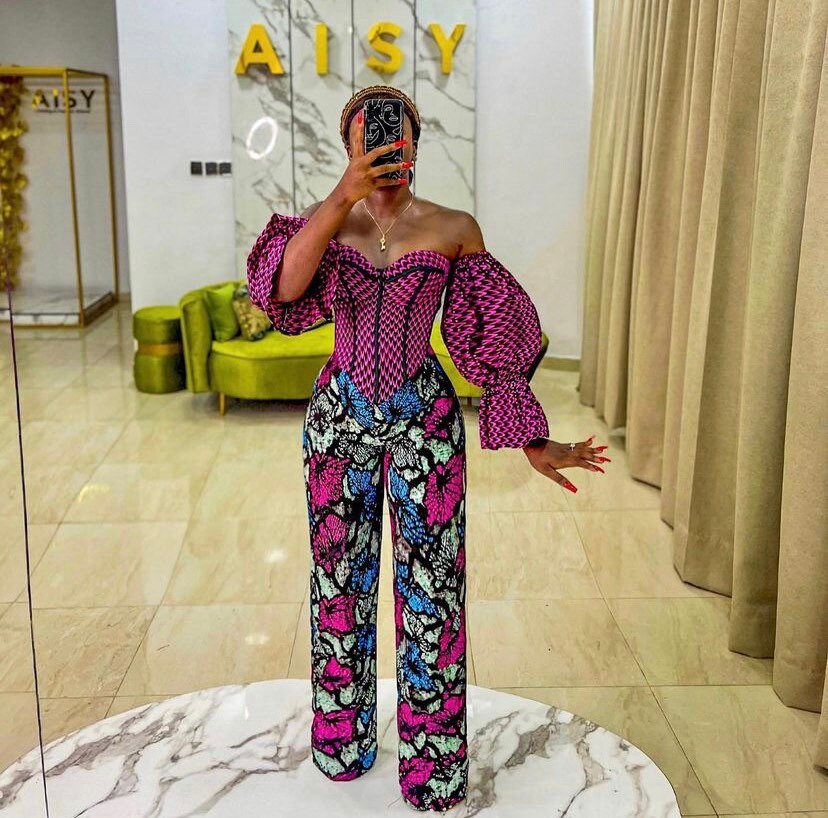 African Jumper, Ankara Jumpsuit , African Print Full Length Jumpsuit ...