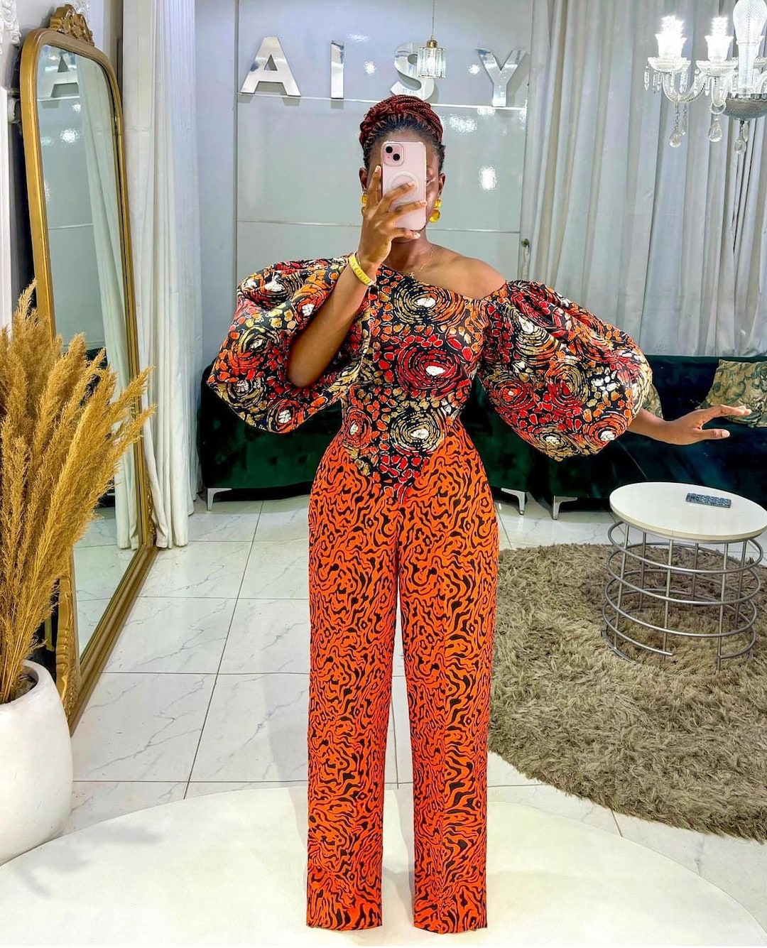 African Jumper, Ankara Jumpsuit , African Print Full Length Jumpsuit ...