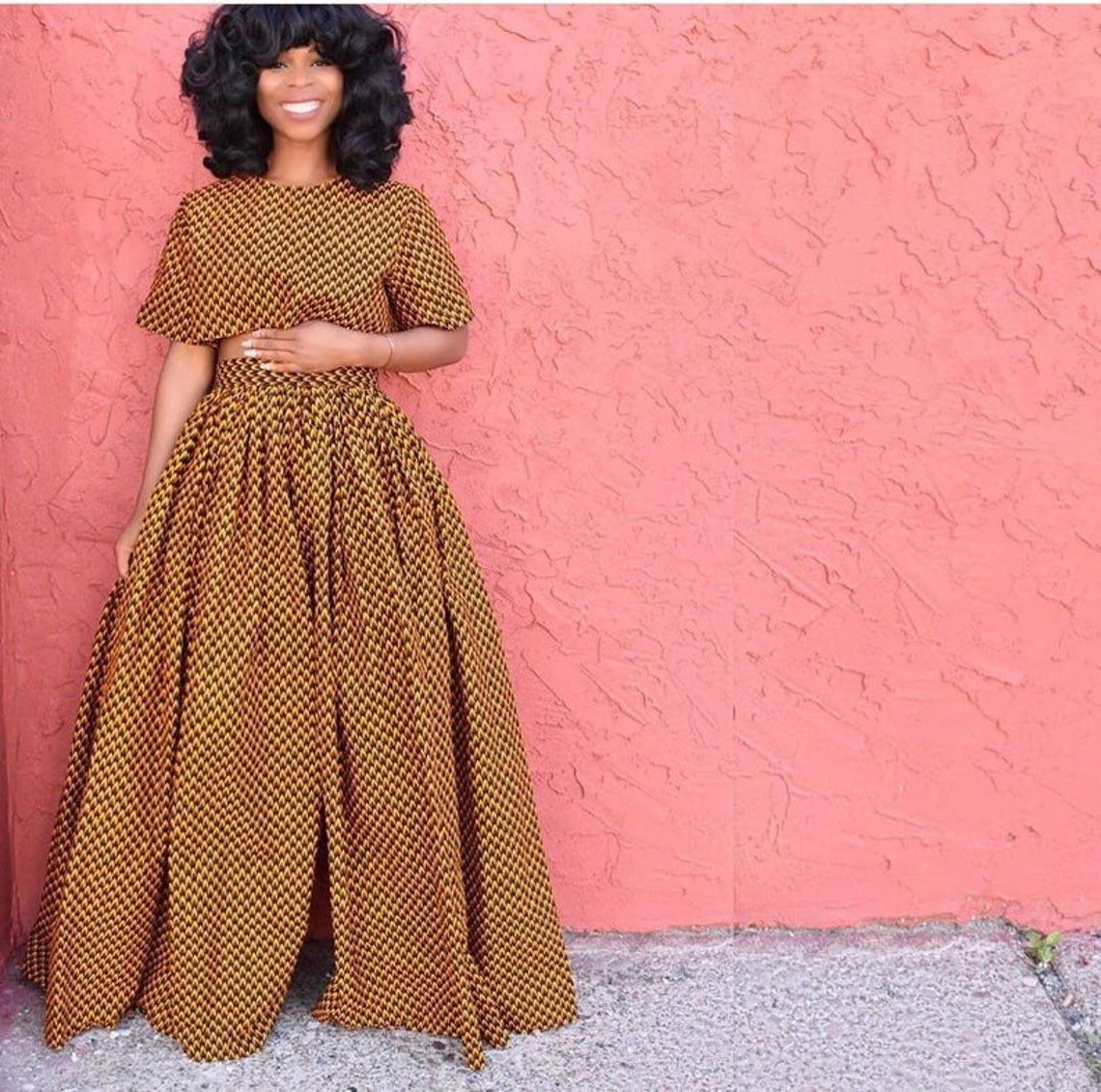 Beautiful Ankara Two Piece Set African Print Two Piece Etsy
