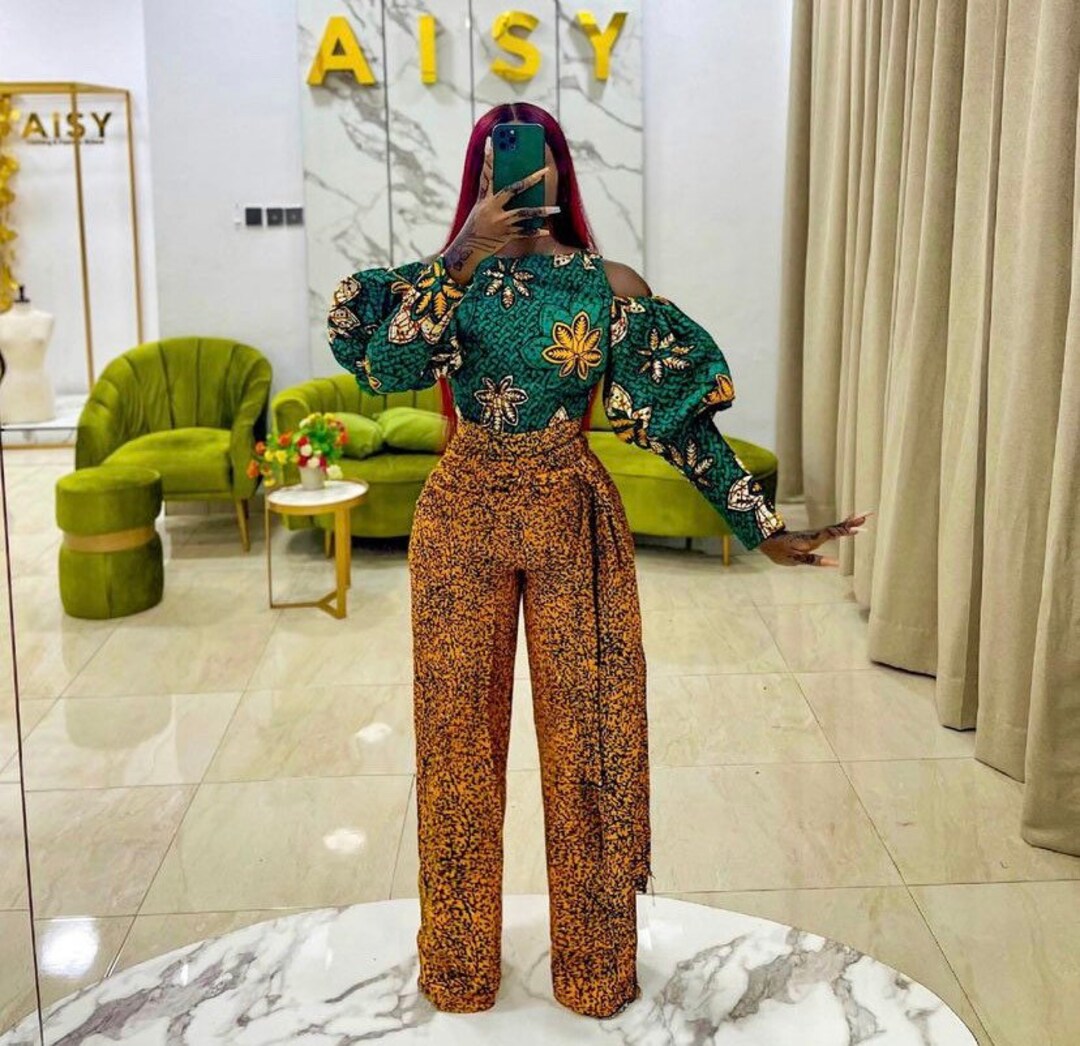 African Jumper, Ankara Jumpsuit , African Print Full Length Jumpsuit ...