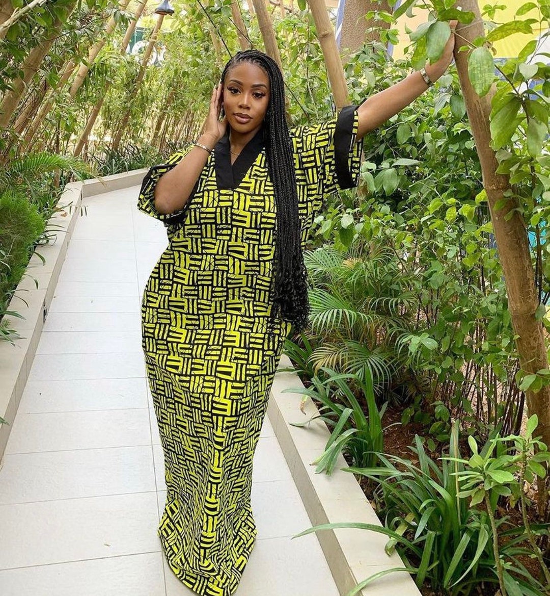 Bubu African Print Dress, Maxi Dress, Ankara Dress, African Print Shirt ...