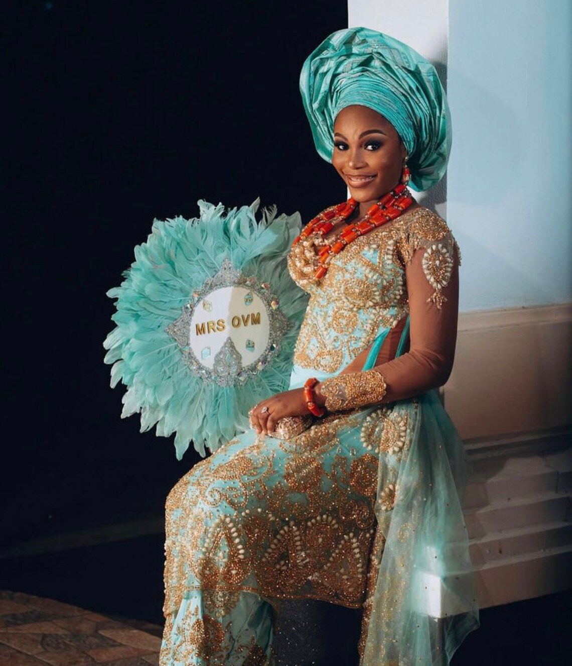 Customisable Feather Wedding Fan, Nigerian Wedding Hand Fan, Customised ...