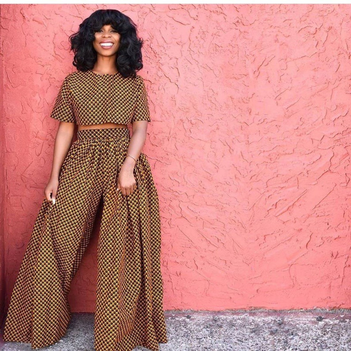 Beautiful Ankara Two Piece Set African Print Two Piece Etsy