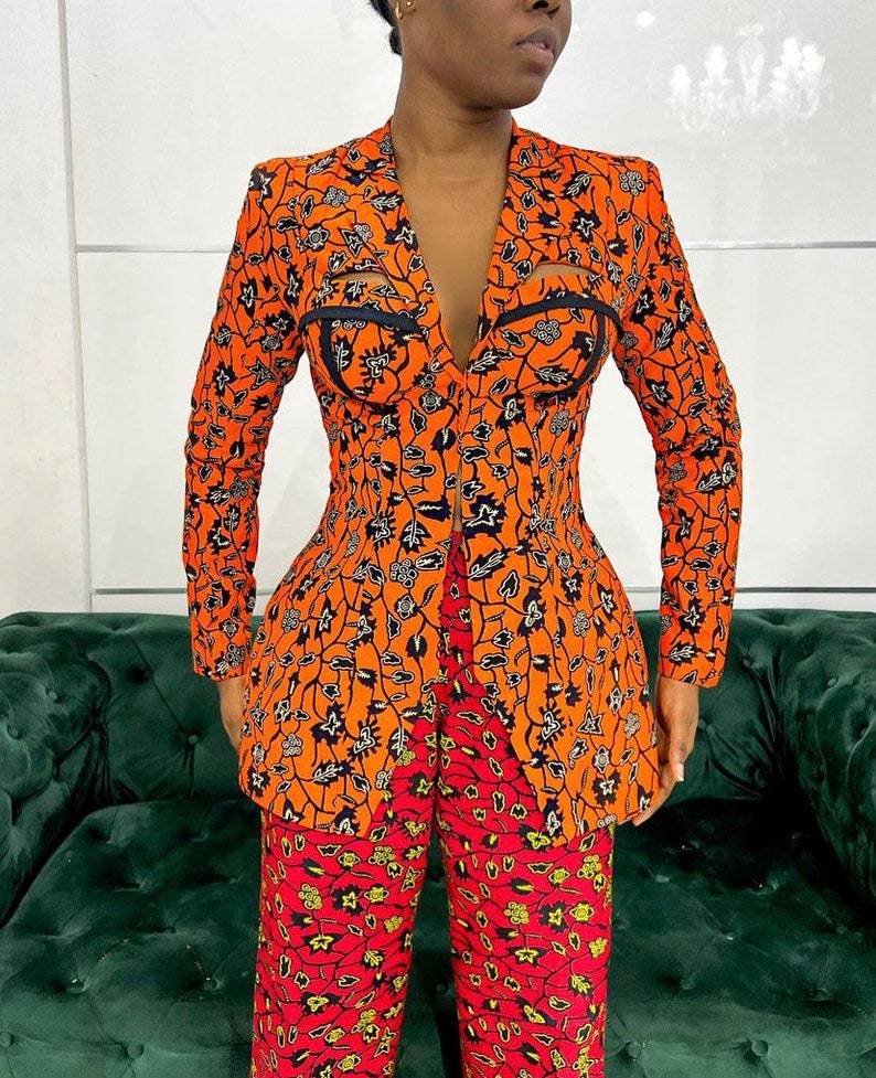 African Print 2 Piece Set Ankara Co-ord African Suit Set - Etsy