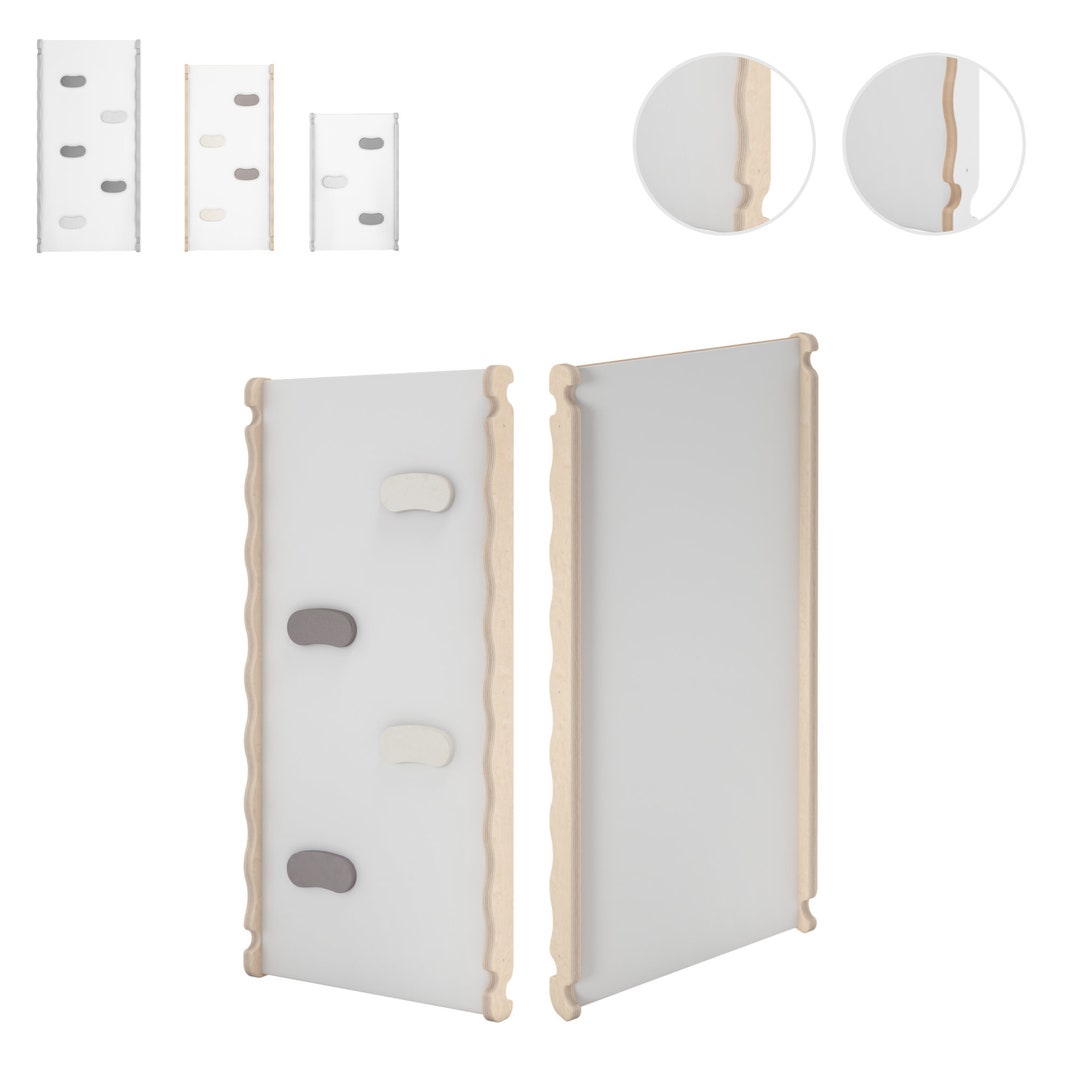 MAMOI® Wooden Slide for Climbing Frame, Indoor Baby Gym Accessories for ...