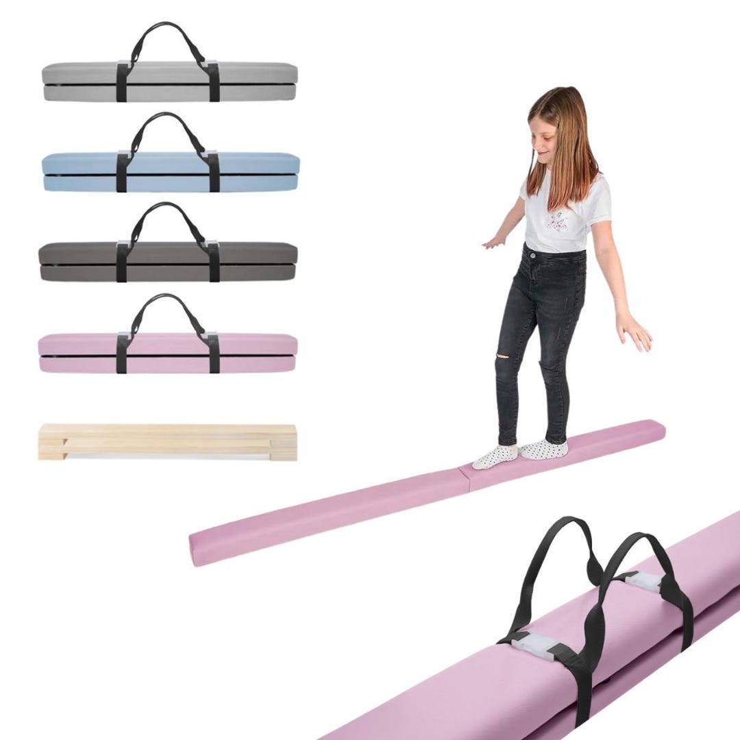 MAMOI® Gymnastics Beam for Kids (200 Cm), Padded Non-slip Folding ...