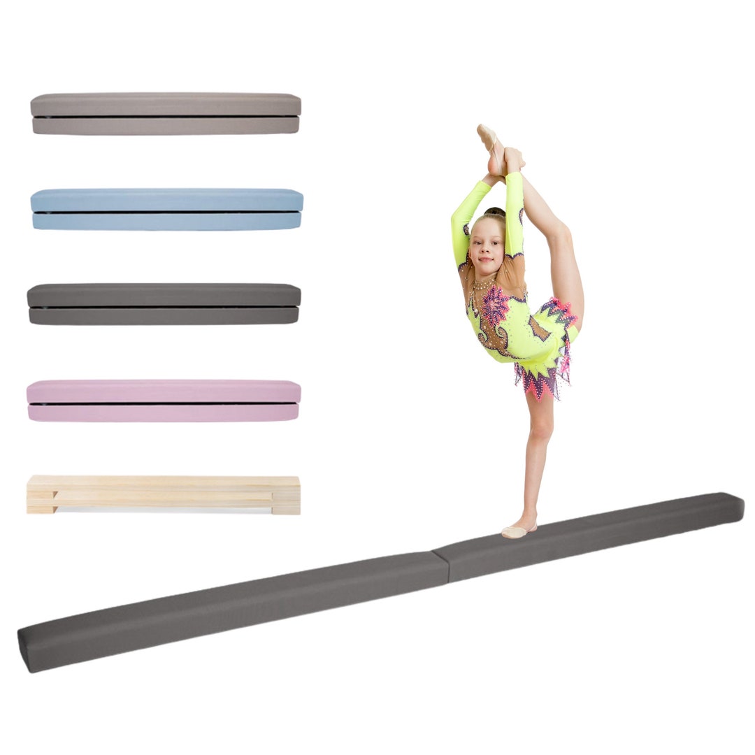 MAMOI® Gymnastics Beam for Kids 200 Cm, Padded Non-slip Folding Balance ...