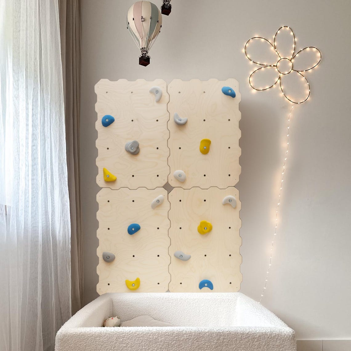 MAMOI® Climbing Wall for Kids, Wooden Frame for Toddlers, Play ...