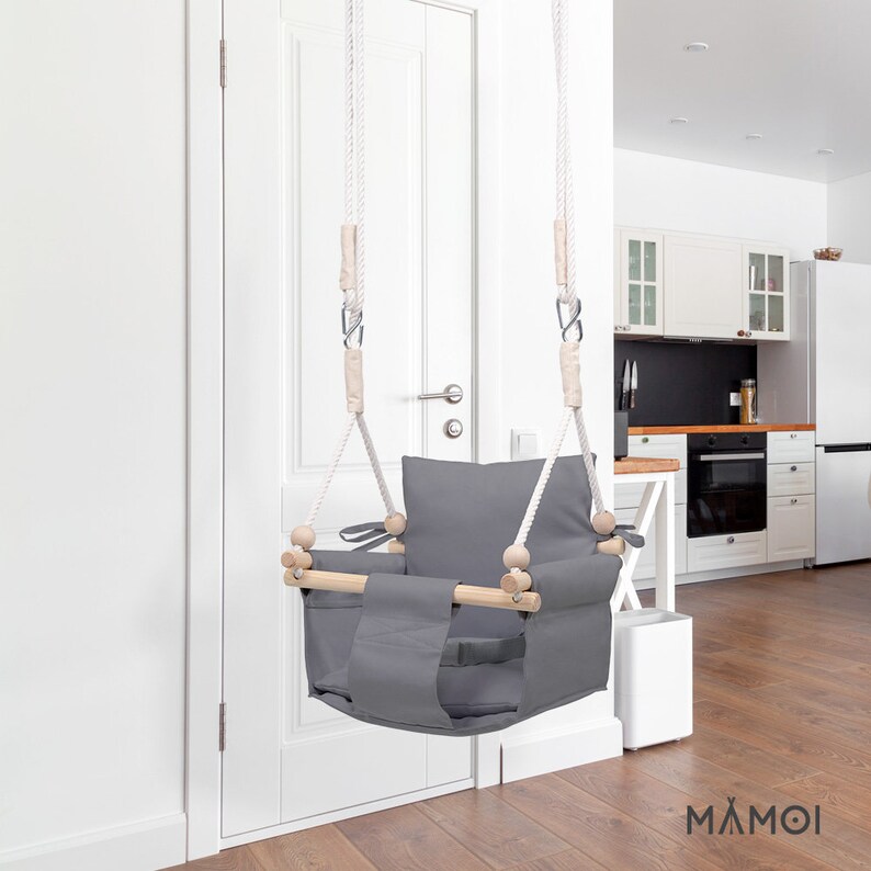MAMOI® Babyschommel Veiligheidsgordel Houten schommel voor - Etsy Nederland