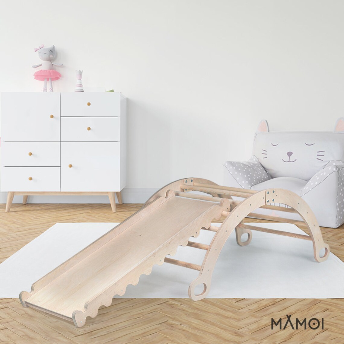 MAMOI® Indoor Climbing Frame for Toddlers Wooden Baby Gym - Etsy