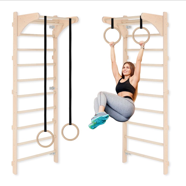 Gymnastiekstang voor aan de muur met optrekstang | Multifunctioneel ...
