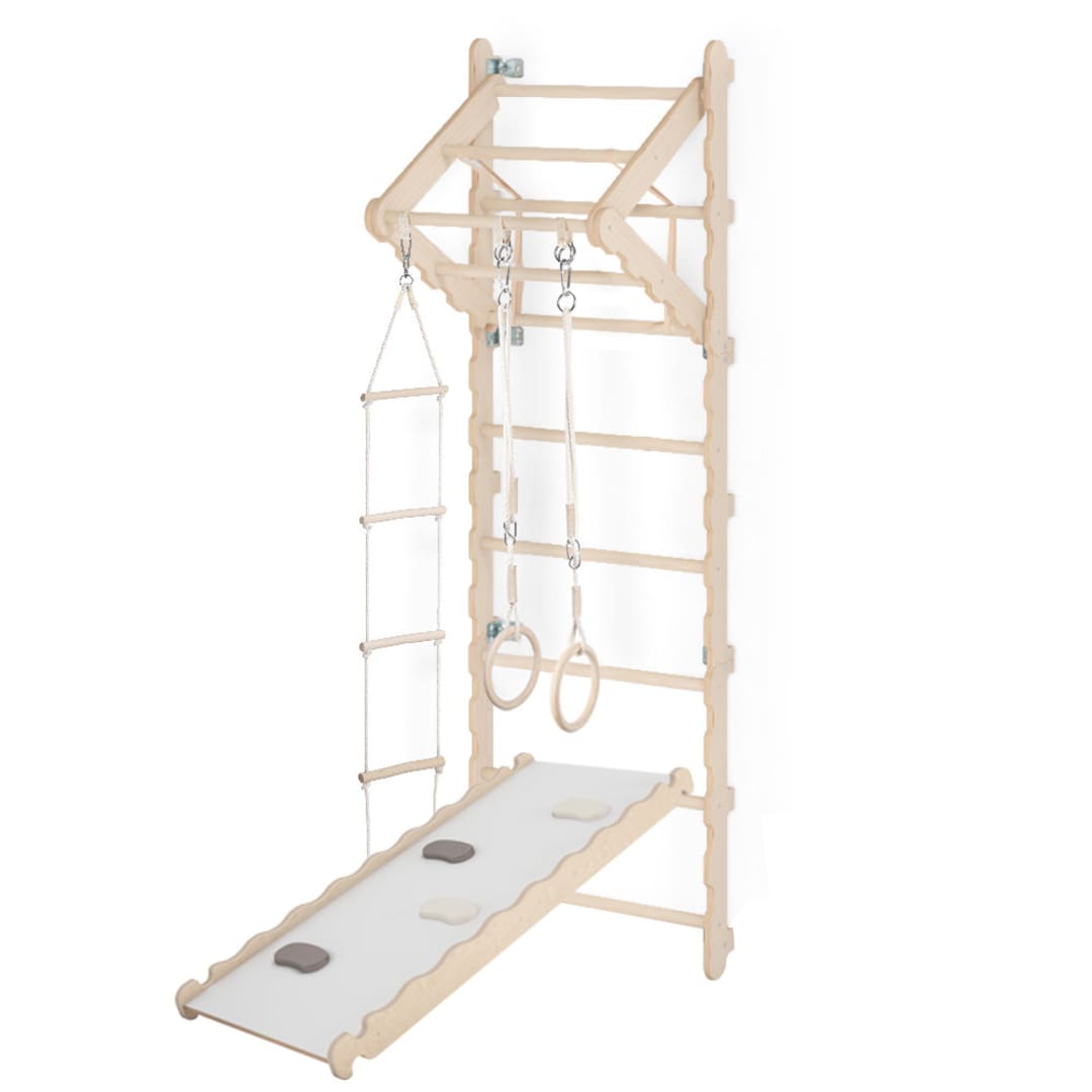 MAMOI® Swedish Ladder, Wooden Gorilla Gym for Kids, Indoor Baby ...