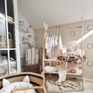 MAMOI® Dressing up Rail for Kids Made of Natural Wood, Baby Accessories ...