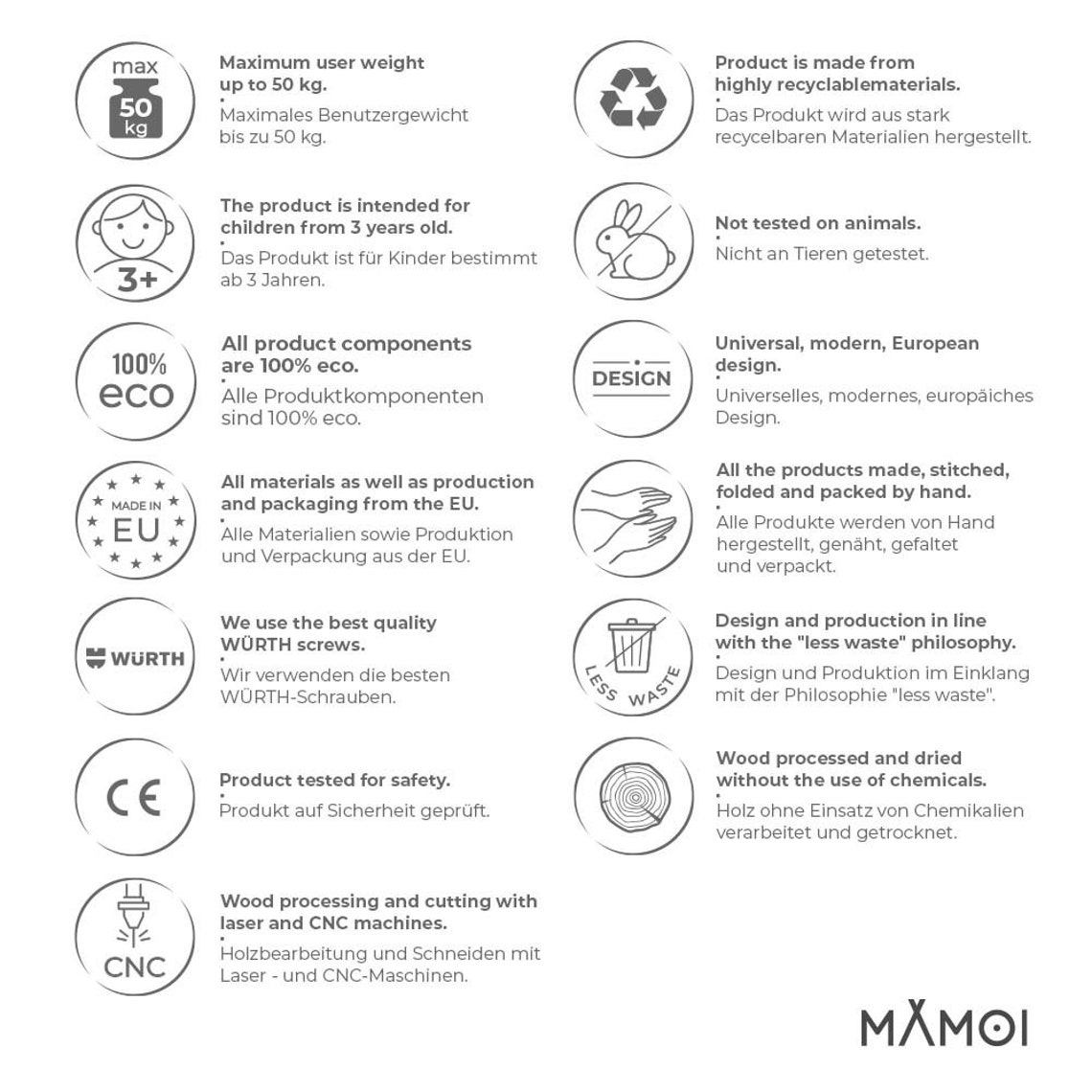 MAMOI® Indoor Climbing Frame for Toddlers Wooden Baby Gym - Etsy