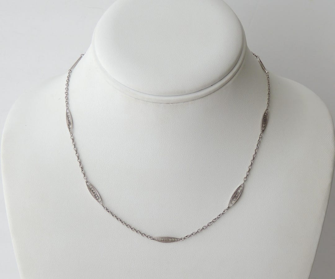 Napier 1940s Filigree Necklace - Etsy