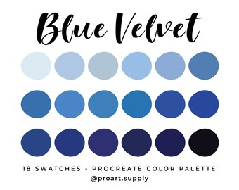 Blue Color Palette | Etsy