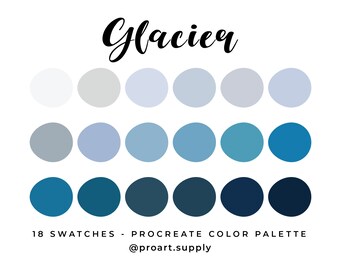 Glacier Blue Color - Etsy