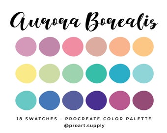 Aurora Color Palette - Etsy