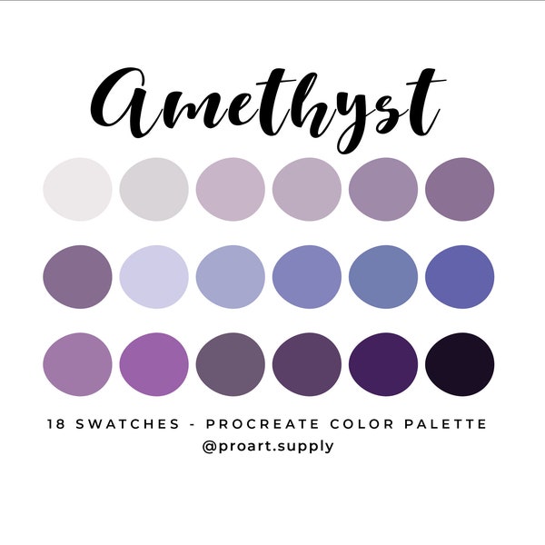 Purple Color Palette - Etsy