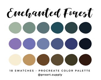 Procreate Color Palette HEX Codes Procreate Swatches iPad - Etsy