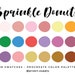 SPRINKLE DONUTS PROCREATE Color Palette Hex Codes Brown, Pink, Tan ...