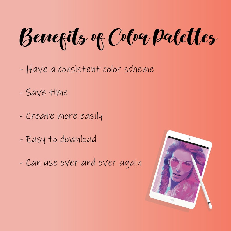 SERENE PROCREATE Color Palette Hex Codes Pink, Blue, Gray, Purple for ...