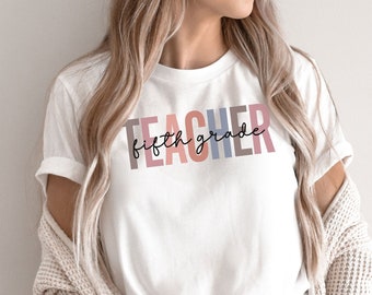 5th Grade Teacher Shirt - Etsy