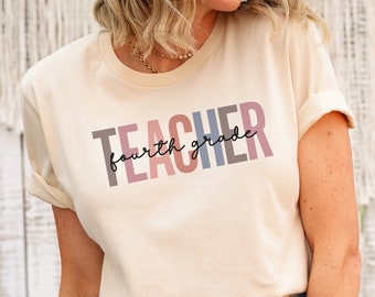 Fourth Grade Shirt for Teacher, 4th Grade Teacher T-shirt, Teacher ...