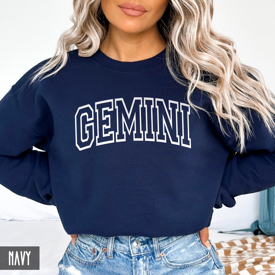 Gemini Sweatshirt, Zodiac Gift for Her or Him (unisex), Cozy Gemini ...
