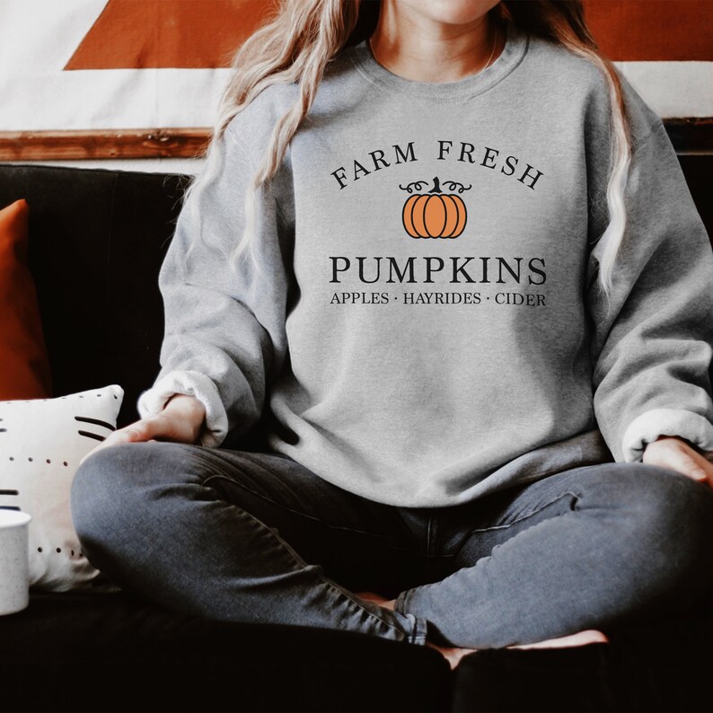 Fall Sweatshirt Women Fall Sweater Fall Pumpkin Sweatshirt | Etsy