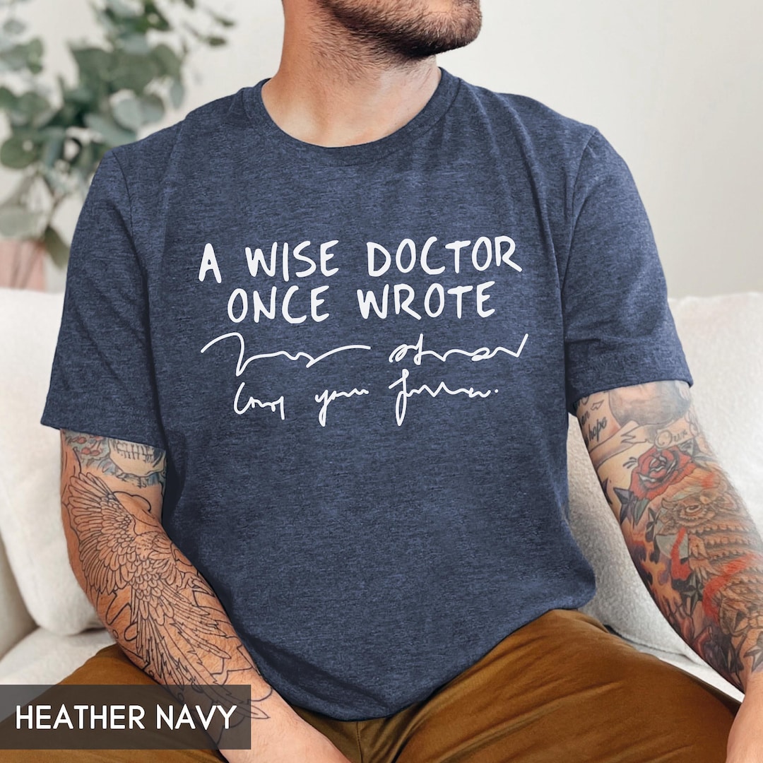 Funny New Doctor Gift, A Wise Doctor Once Wrote... Scribble Handwriting ...