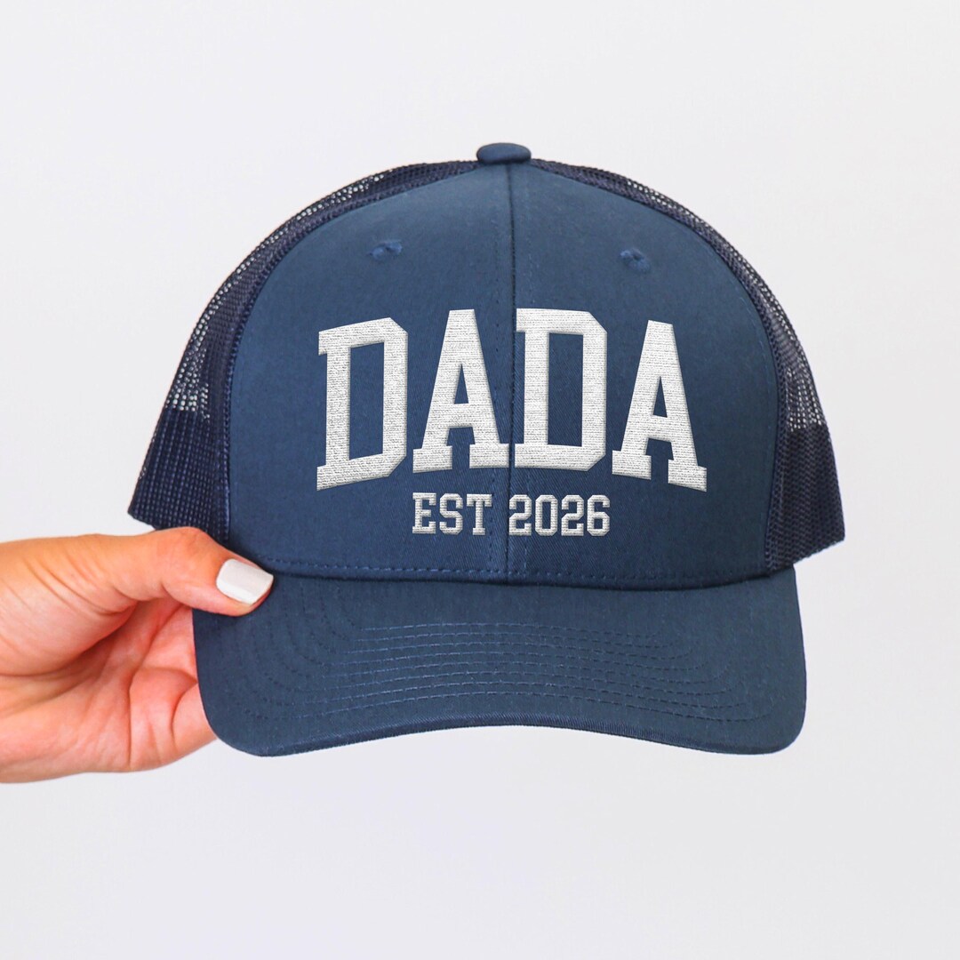 Dada Embroidered Trucker Hat, Custom Year, Mesh Back Mens Baseball Cap ...