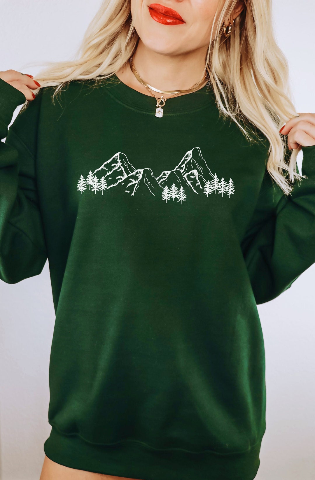 Mountain Sweatshirt, Hiking Sweatshirt, Camping Shirt, Nature Shirt ...