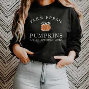 Fall Sweatshirt Women Fall Sweater Fall Pumpkin Sweatshirt - Etsy