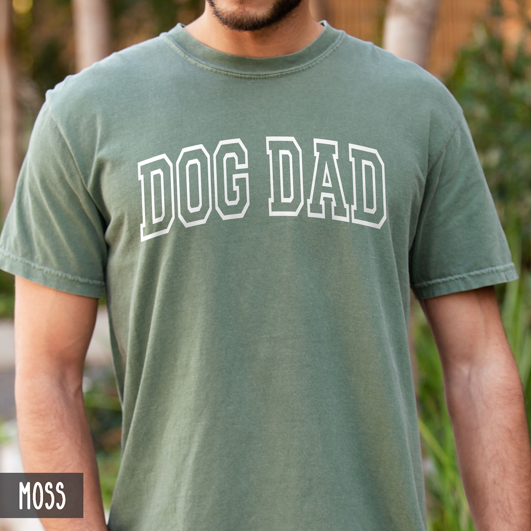 Comfort Colors® Dog Dad Shirt, Retro Dog Daddy Tee, Dog Lover Shirt ...