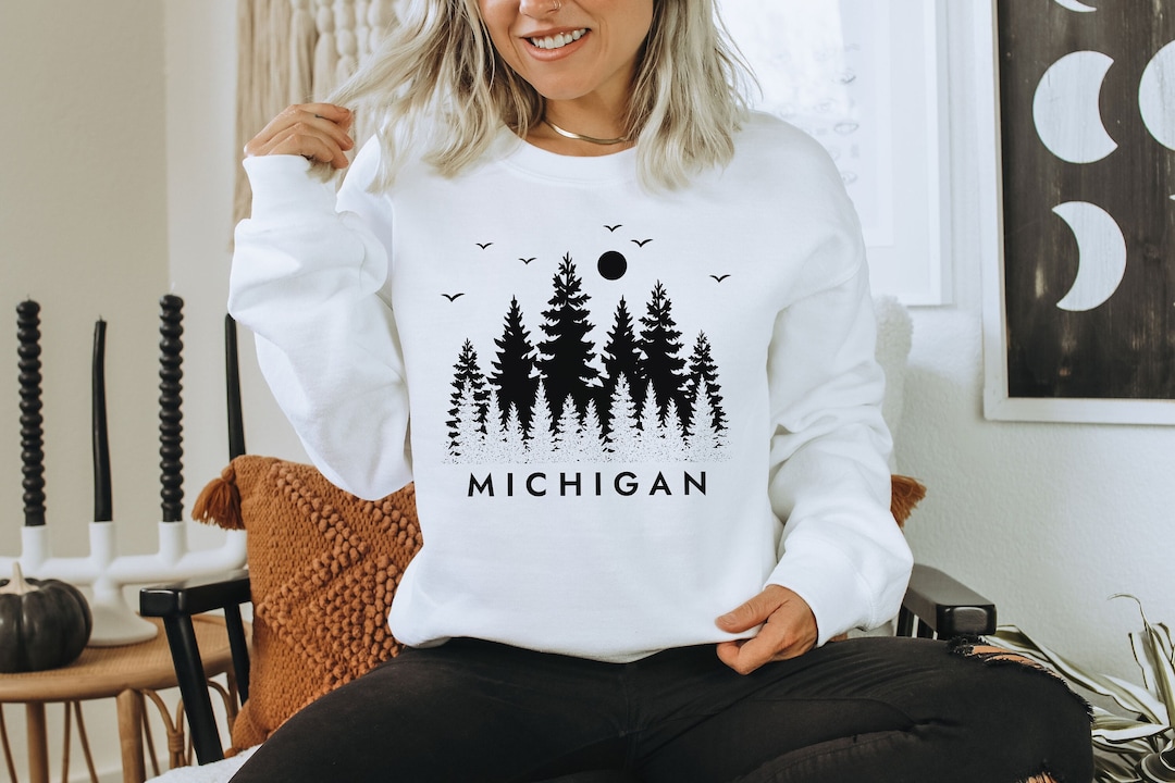 Michigan Sweatshirt, Michigan Crewneck, Cute Michigan Shirt, State of ...