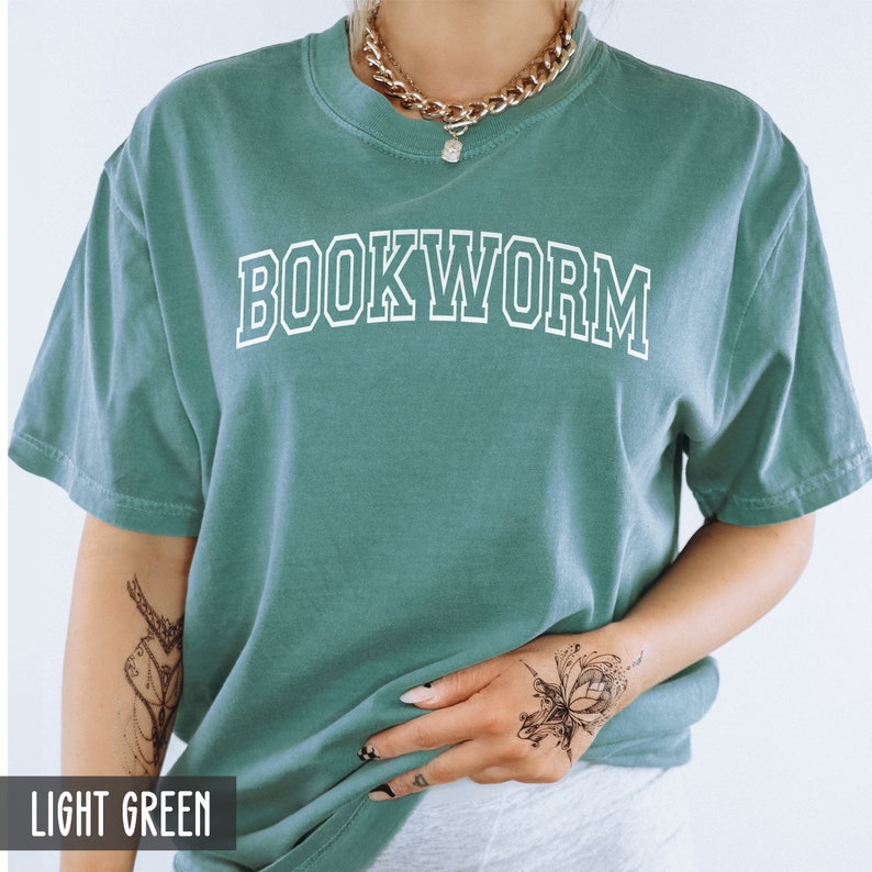 Comfort Colors® Bookworm Shirt, Reading Gift, Gift for Book Lover ...