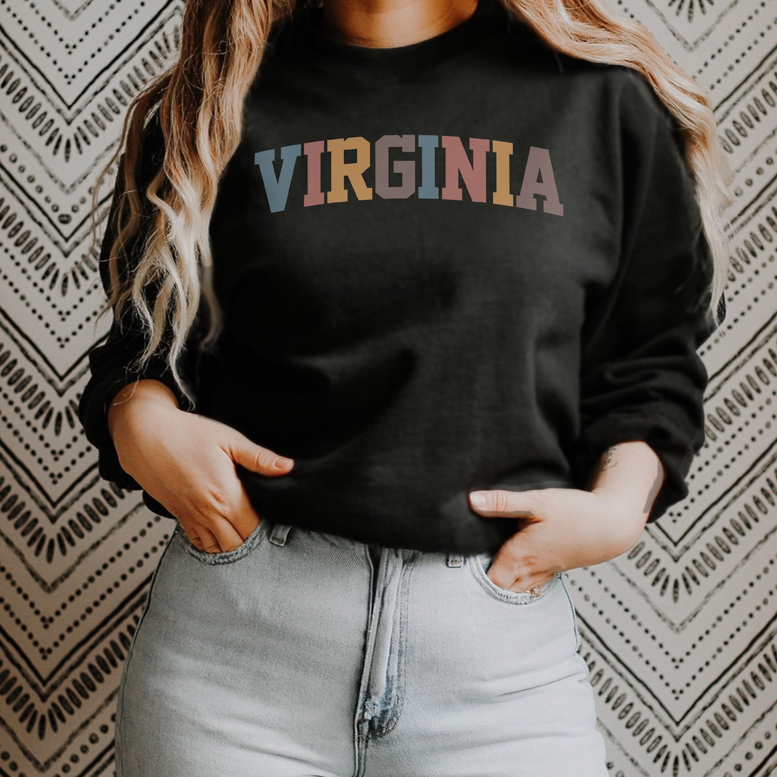 Virginia Sweatshirt, Virginia Sweater, Cute Virginia Shirt, State of ...