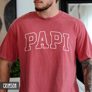 Comfort Colors® PAPI Shirt, New Daddy Tshirt, Funny Fathers Day Shirt ...