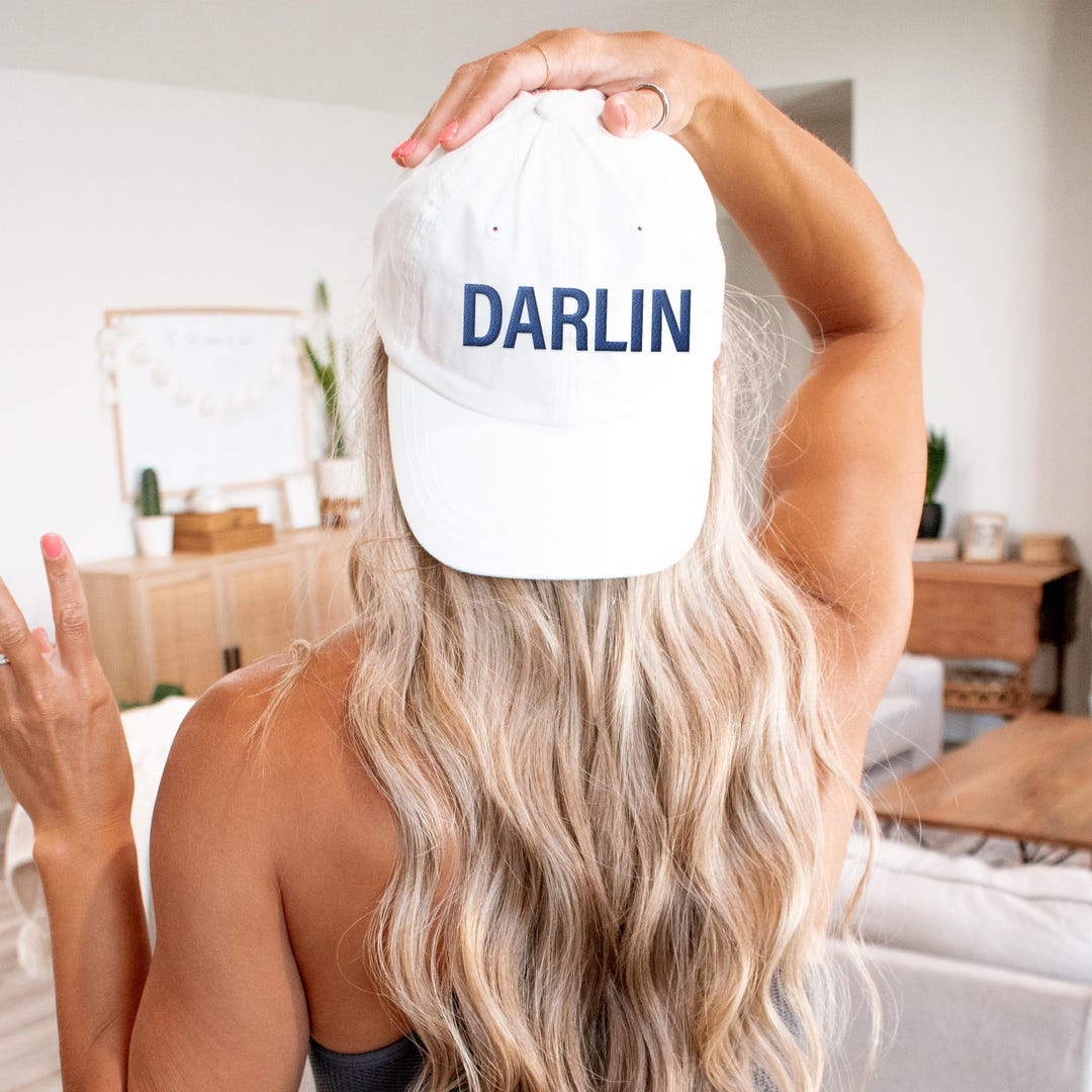 Darlin' Hat, Embroidered Country Western Baseball Mens Fit Dad Cap ...