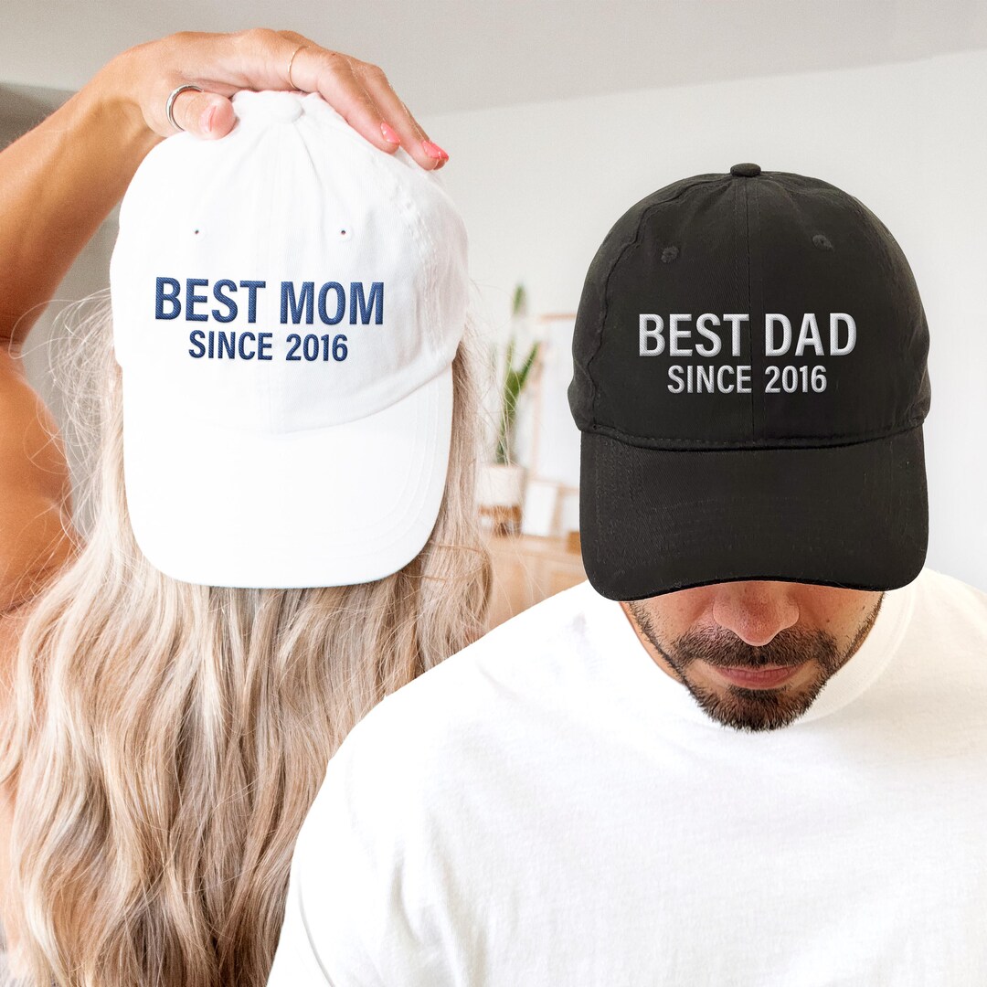 Best Mom or Best Dad Hat, Matching Embroidered Parent Baseball Cap ...