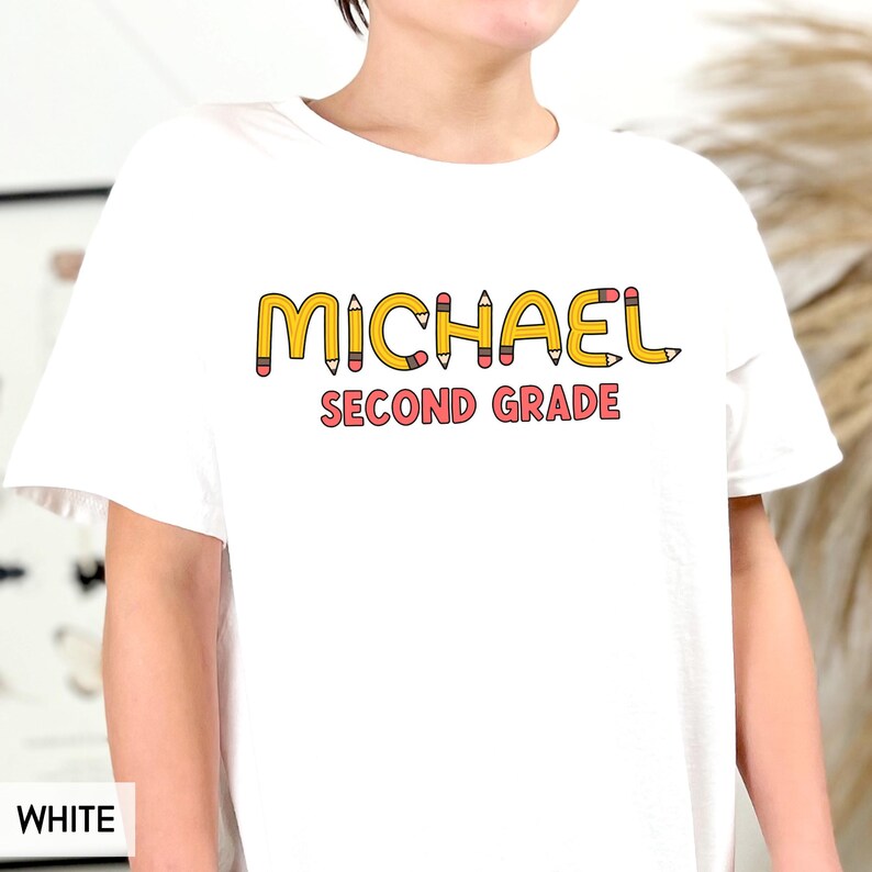 Comfort Colors® Back to School Kids Tshirt, Personalized Name Shirt ...