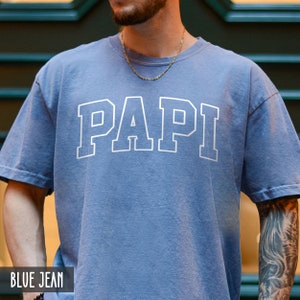 Comfort Colors® PAPI Shirt, New Daddy Tshirt, Funny Fathers Day Shirt ...