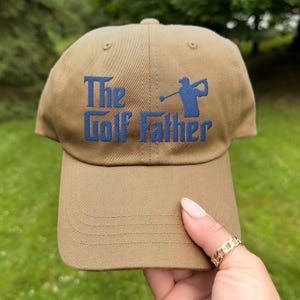 Golf Father Hat, Embroidered Gift for Golfer, Christmas of Birthday ...