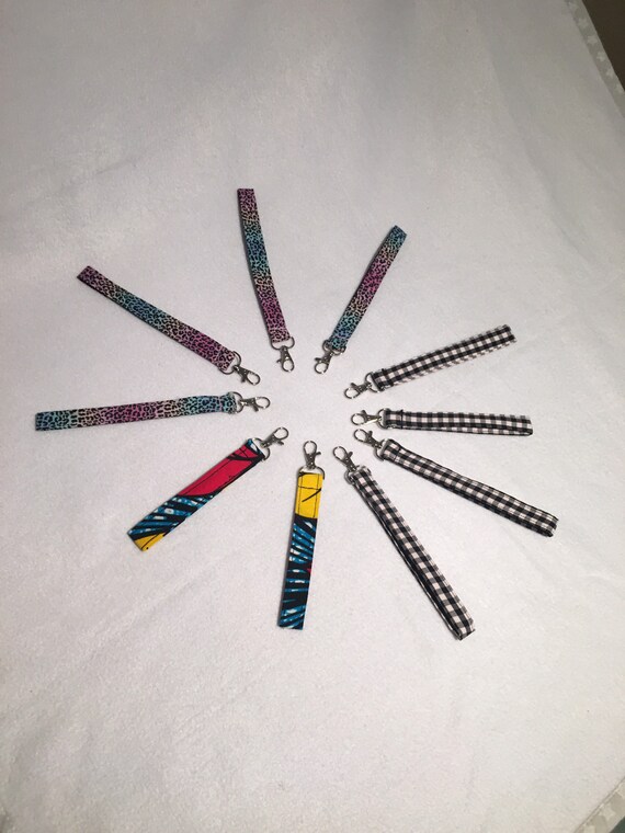 Fabric Key Chain Fabric Key Fob Fabric Keyring Fabric - Etsy UK