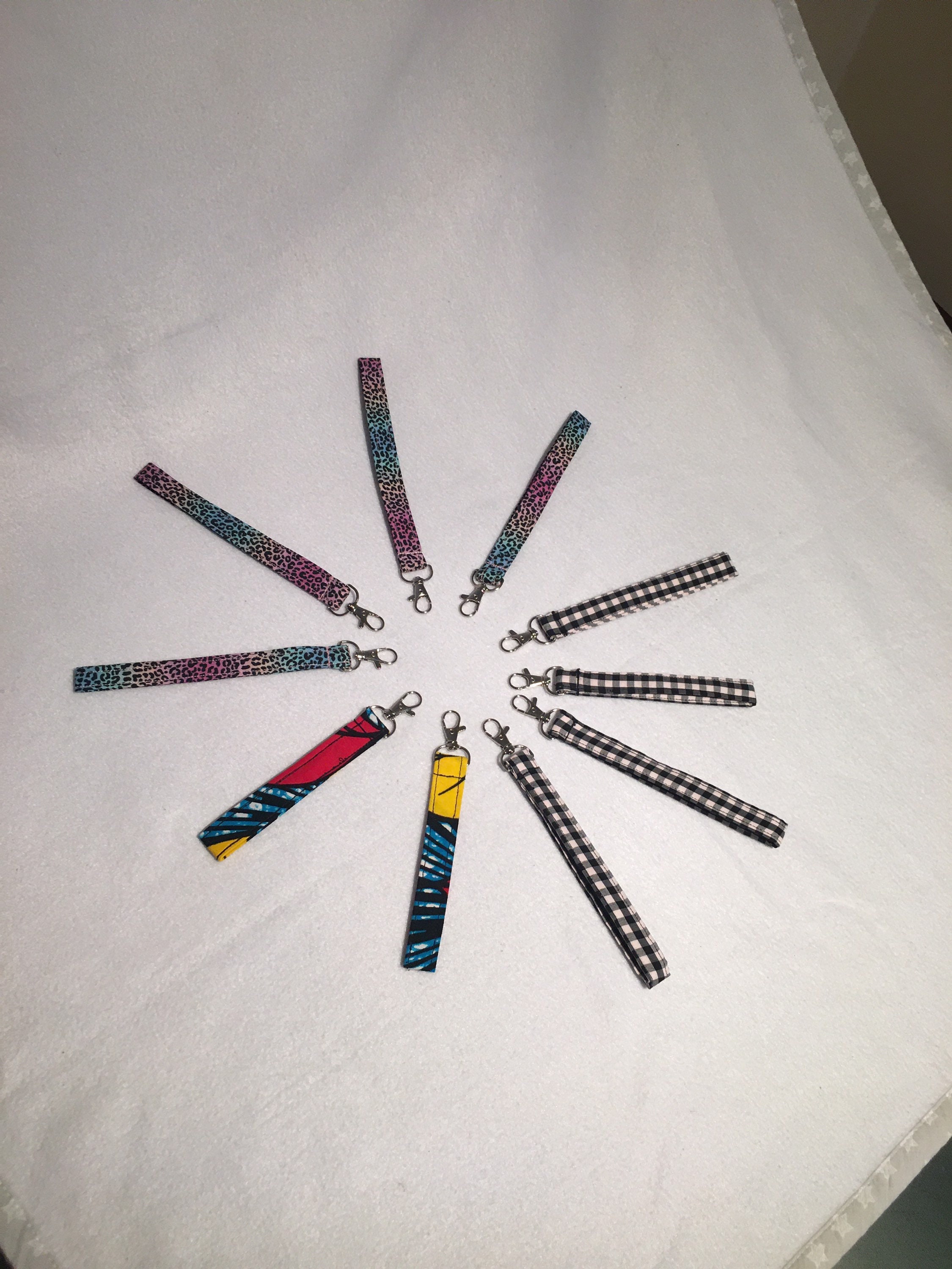 Fabric Key Chain Fabric Key Fob Fabric Keyring Fabric - Etsy UK